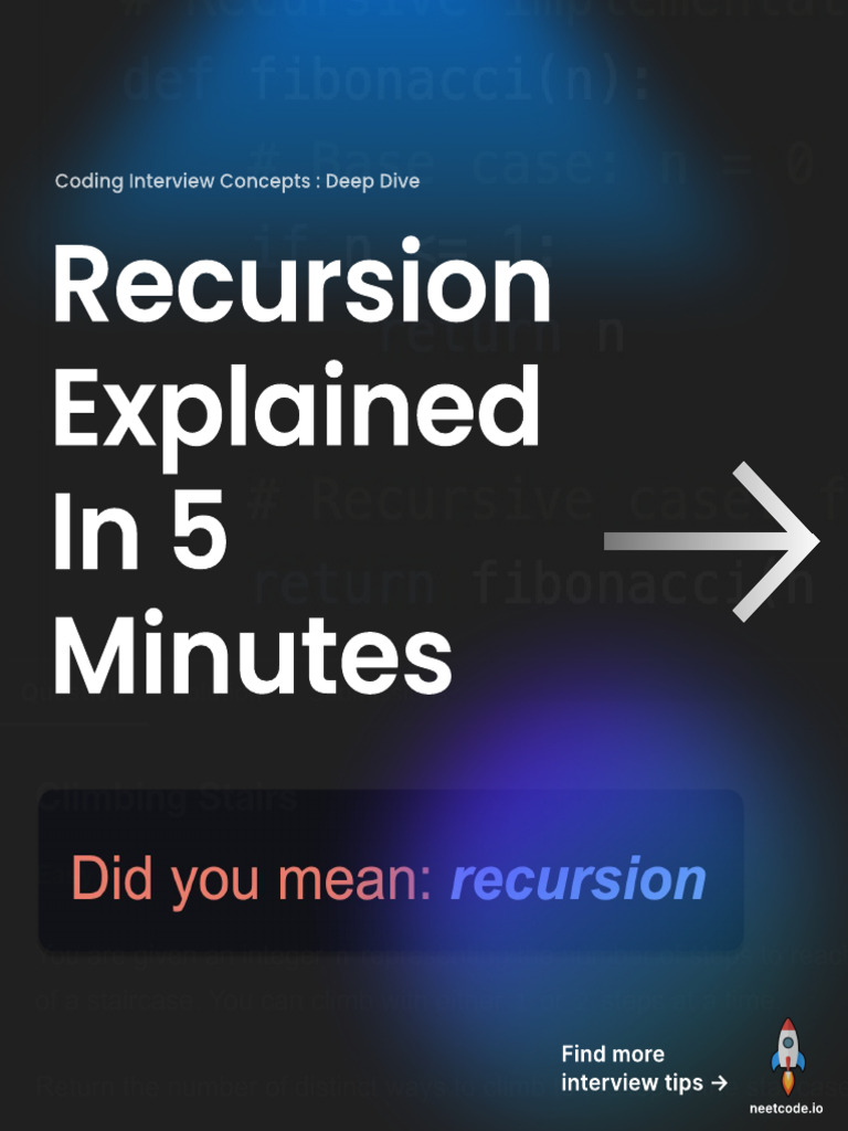 Recursion Explained In 5 Minutes Pdf Recursion Applied Mathematics