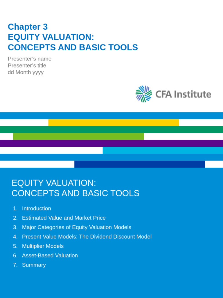 02 Chapter 3 Concepts and Basic Tools | PDF | Valuation (Finance) | Stock Valuation