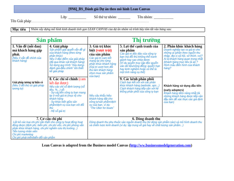 9B. [9N6]_BS_Leancanvas | PDF
