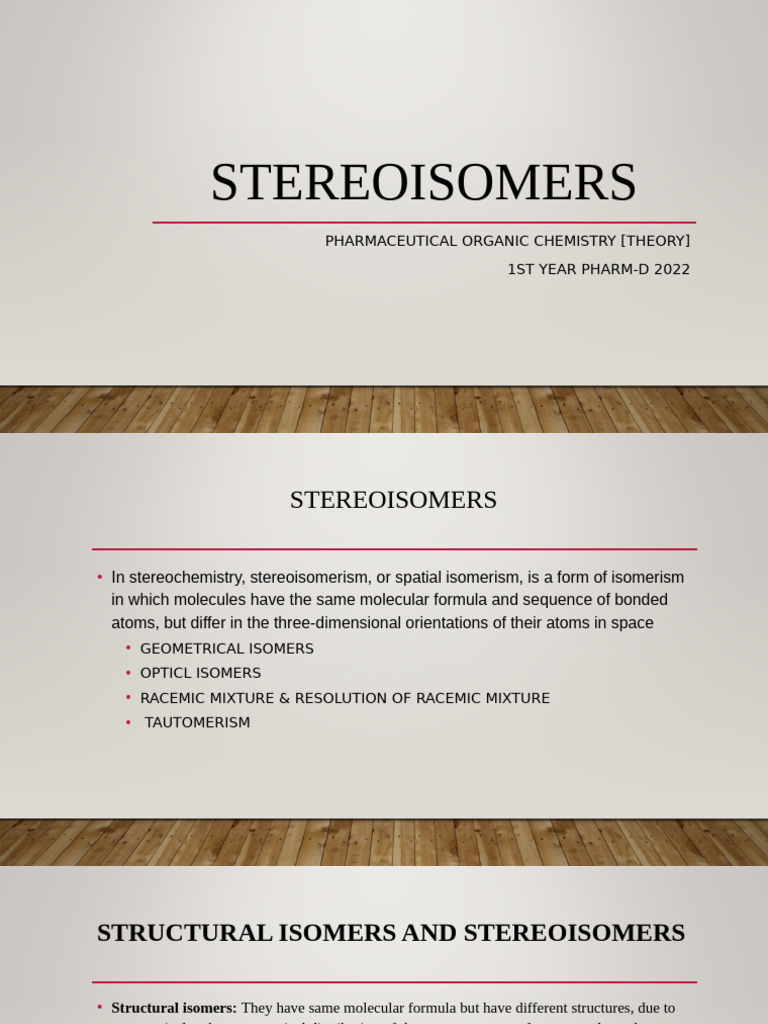 Understanding Stereoisomers in Chemistry | PDF | Isomer | Alkene