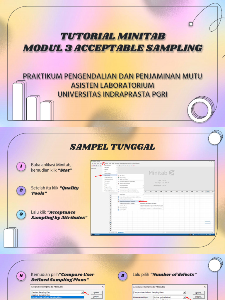 Tutorial Minitab M2 Acceptable Sampling 2025 | PDF