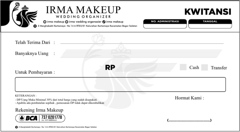 Kwitansi Ima Makeup | PDF