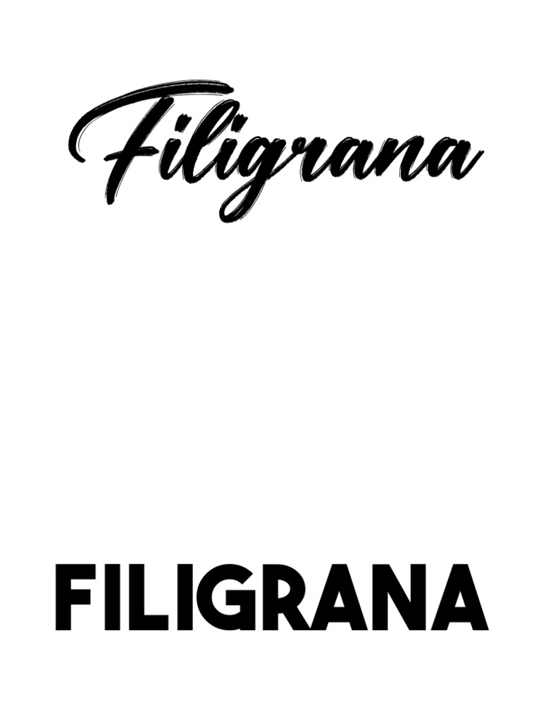 LETRAS Filigrana | PDF