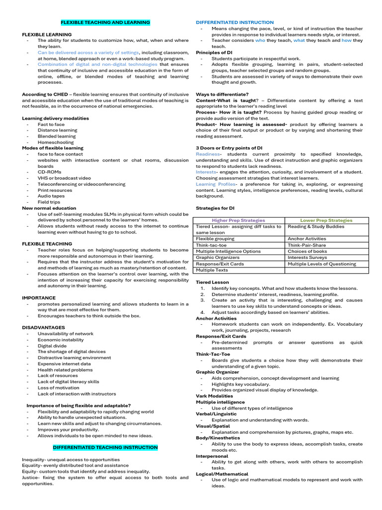 Coverage Prof Ed 6 Finals | PDF | Learning | Behavior