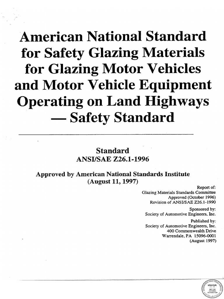 Ansi Sae Z26.1-1996 | PDF