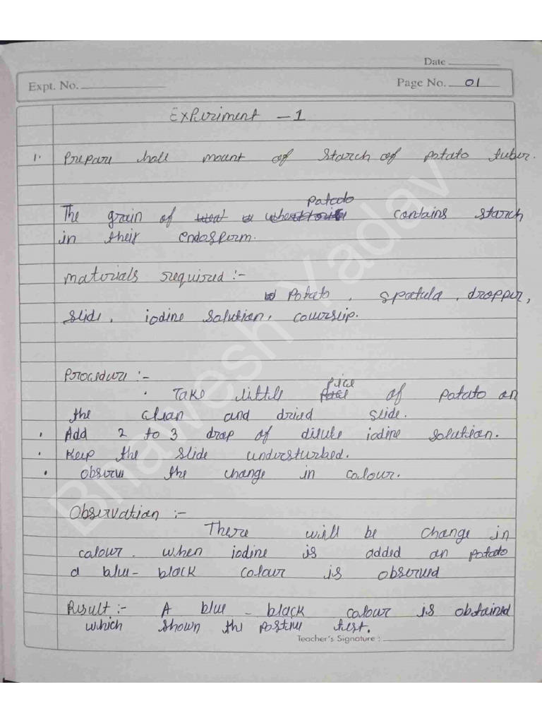 Botany Prectical 4th Semester Complete | PDF