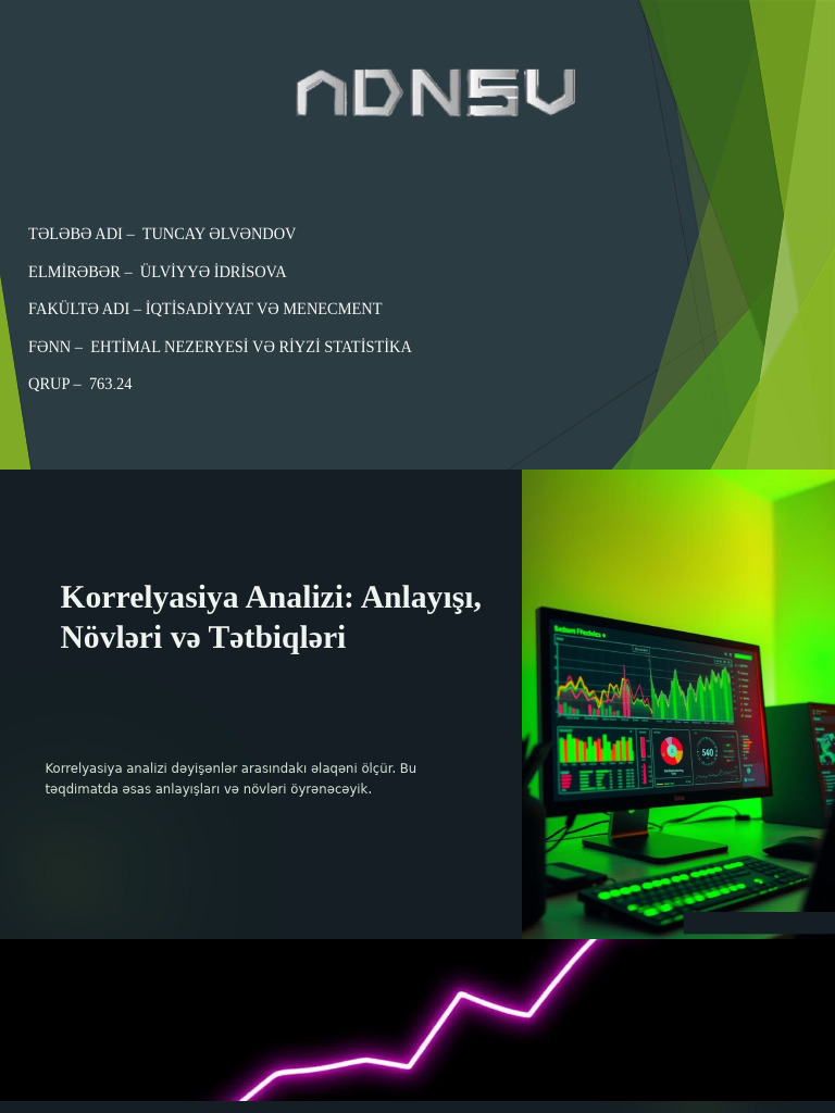 Korrelyasiya Analizi Anlayisi Novleri Ve Tetbiqleri | PDF