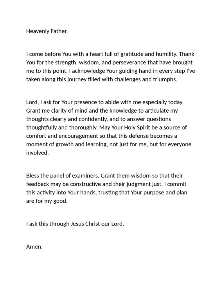 Prayer for Guidance and Clarity | PDF