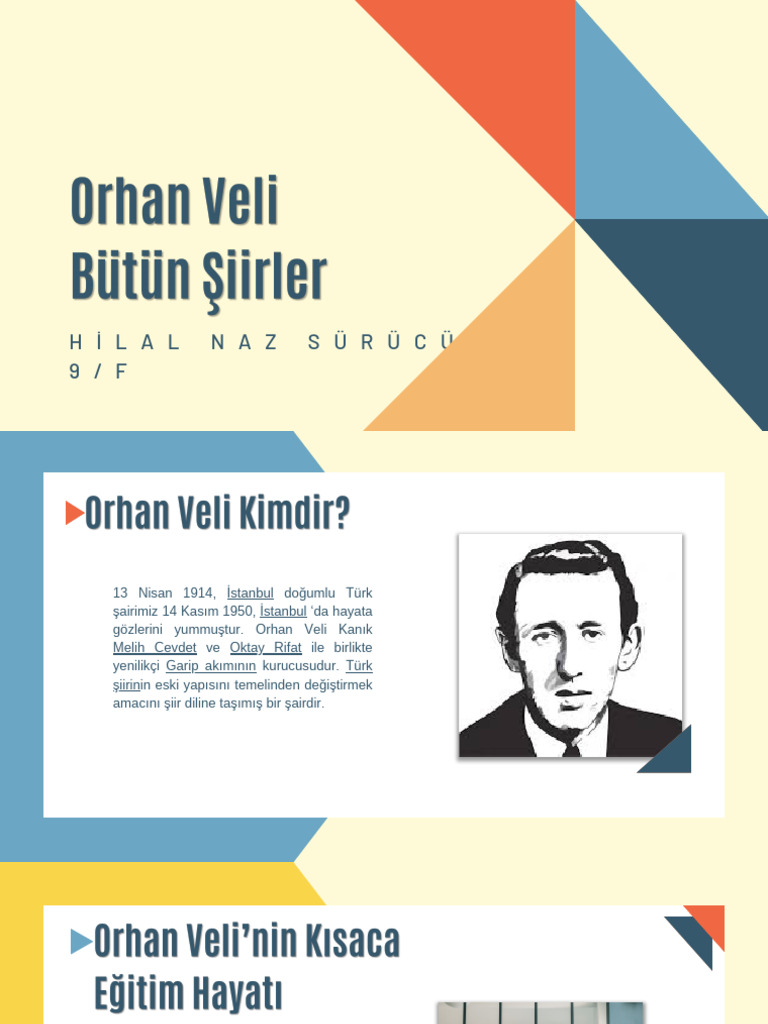 Orhan Veli Bütün Şiirler | PDF
