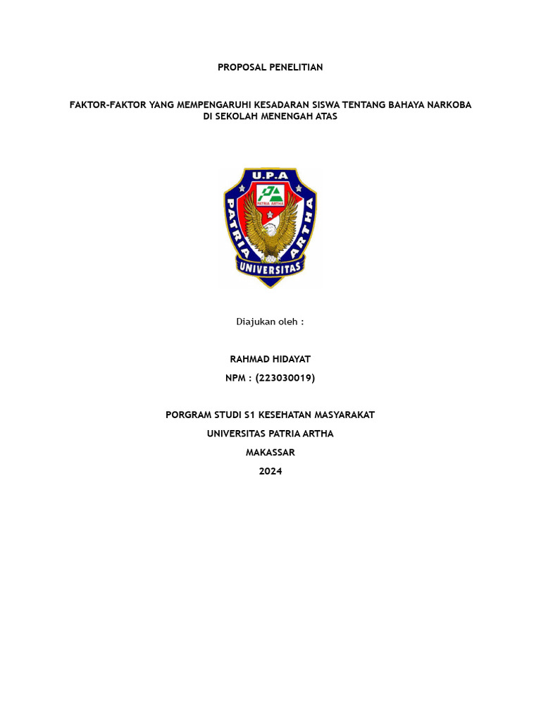 Proposal Penelitian Rahmad Hidayat Fix | PDF