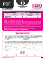 Icso Sample Paper Class-7 2025-26 | PDF | Computer Program | Programming