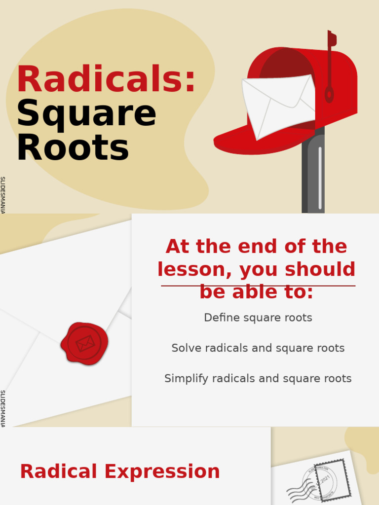 Radicals - Square Roots | PDF