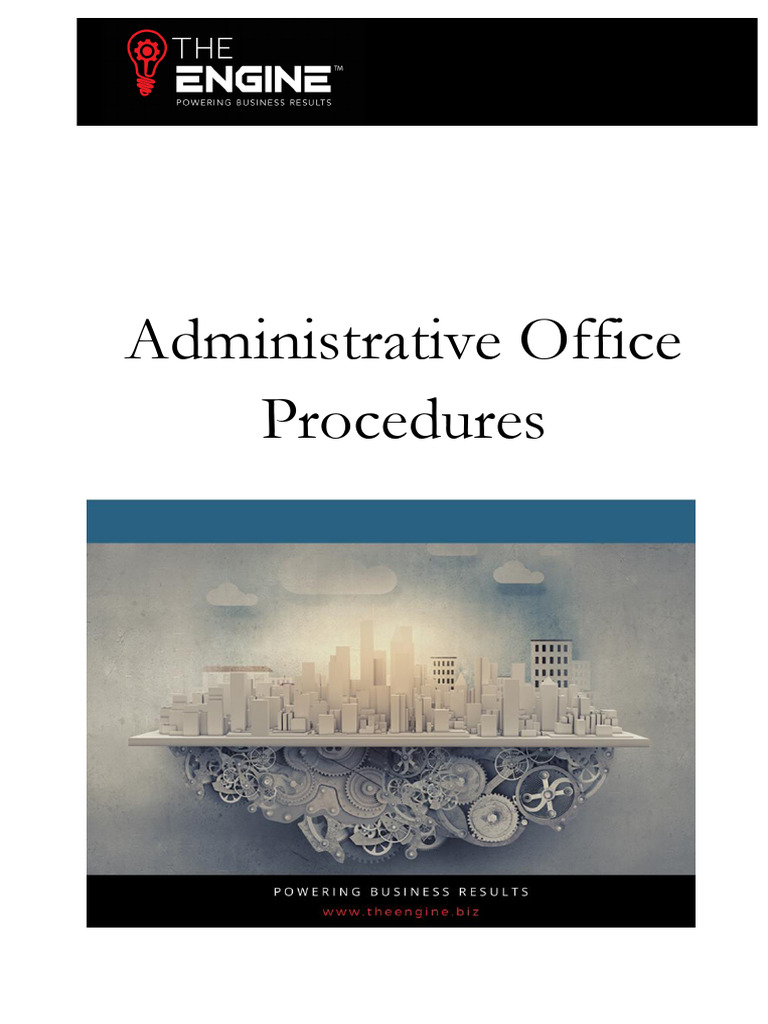 Administrative Office Procedures Ebook | PDF | Cost Of Living | Audit