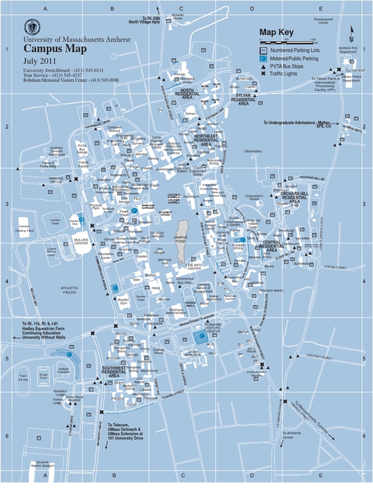 UMass Amherst Campus Map | PDF | Student Organizations | Fraternities