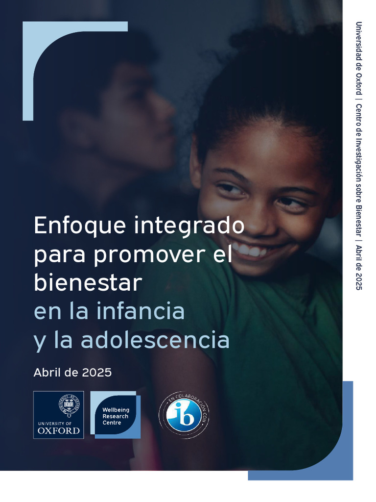 Enfoque integrado para promover el bienestar en la infancia y la adolescencia | PDF | Bienestar ...