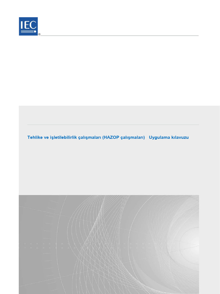 IEC 61882 - Hazard and Operability Studies - Türkçe | PDF