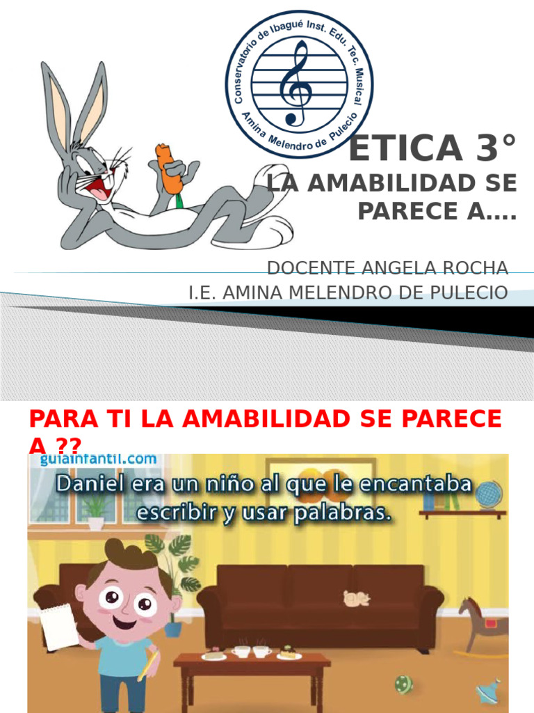 Etica 3° La Amabilidad Se Parece A | PDF