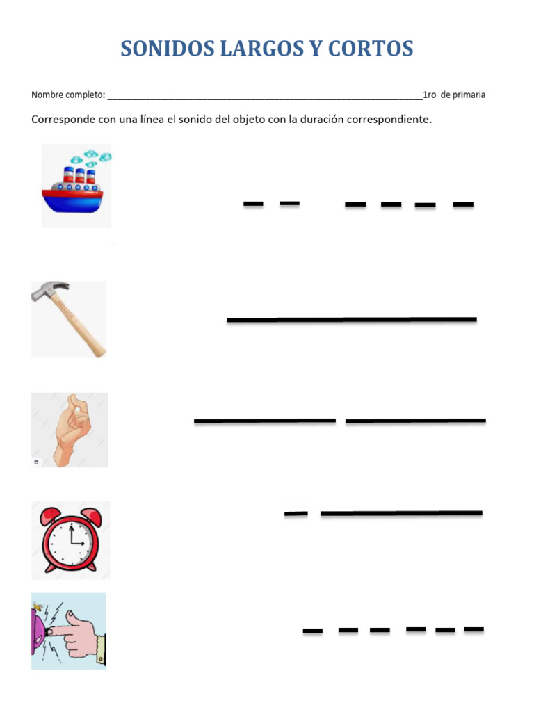 Sonidos Largos y Corto | PDF