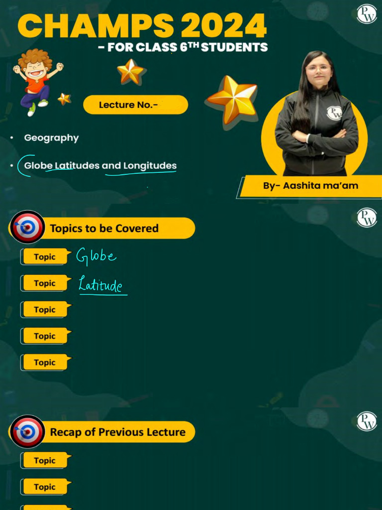 Geography - Globe Latitude and Longitude | PDF