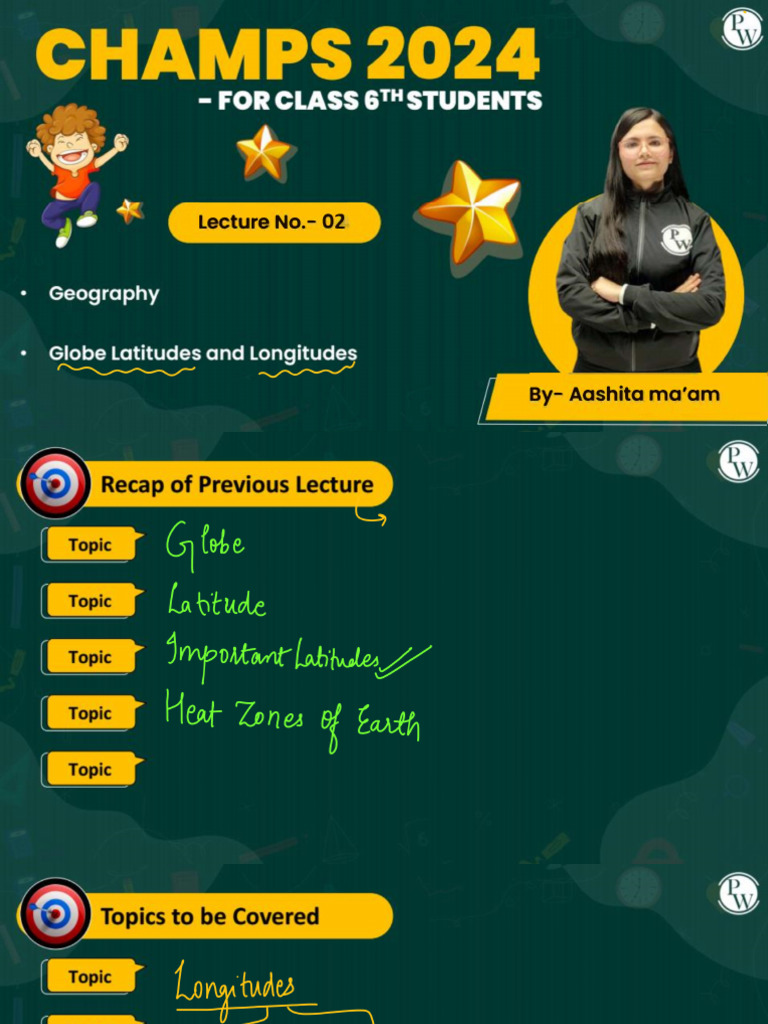 Geography - Globe Latitude and Longitude | PDF