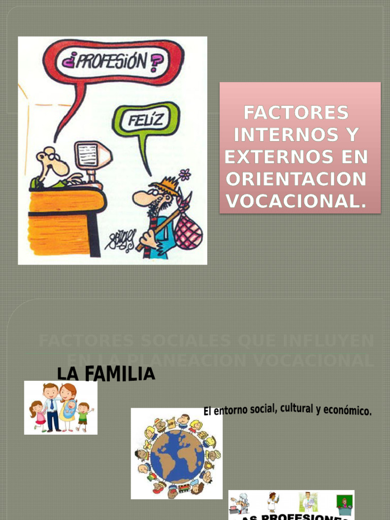 Factores en la Orientación Vocacional | PDF | Adultos | Adolescencia
