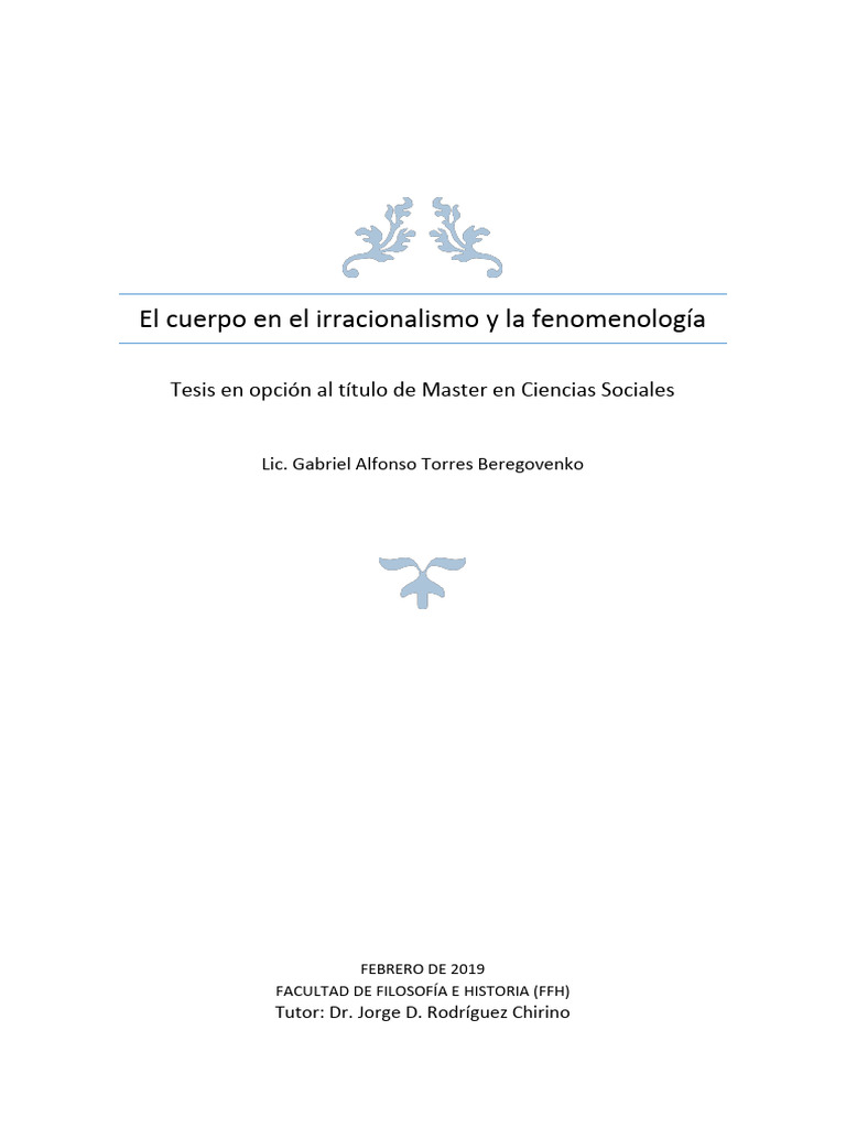 Gabriel Alfonso Torres Beregovenko (2019) | PDF | Immanuel Kant ...