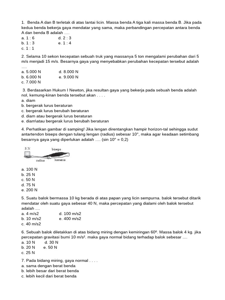 Fisika 11 Dinamika Gerak Partikel | PDF