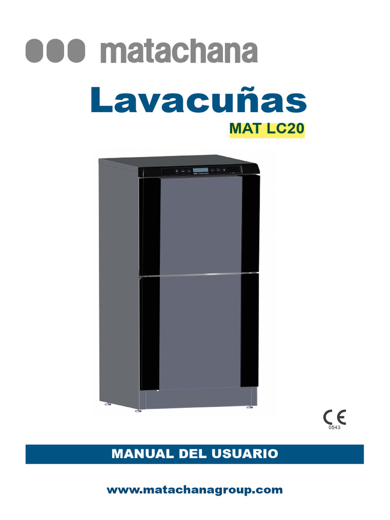 Manual de Usuario Lavacuñas MAT LC20 | PDF | Agua | Vapor