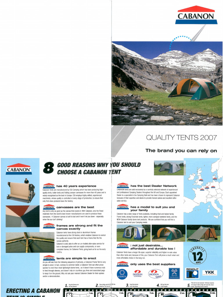 Cabanon - Tents 2007 | PDF