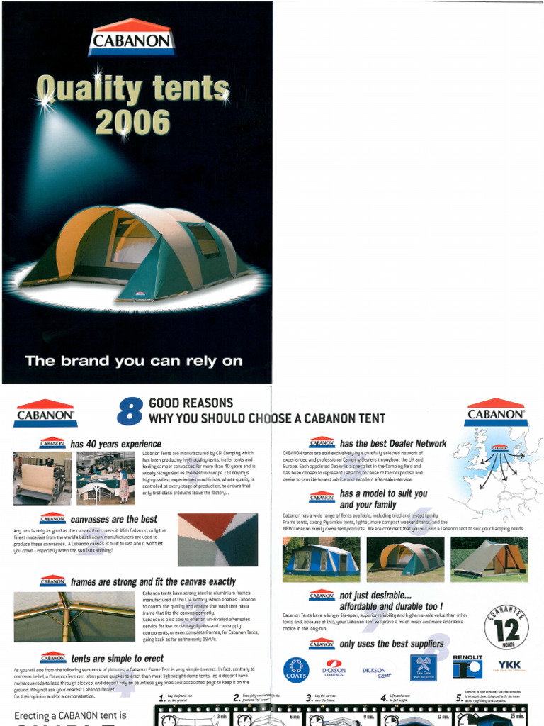 Cabanon - Tents 2006 | PDF