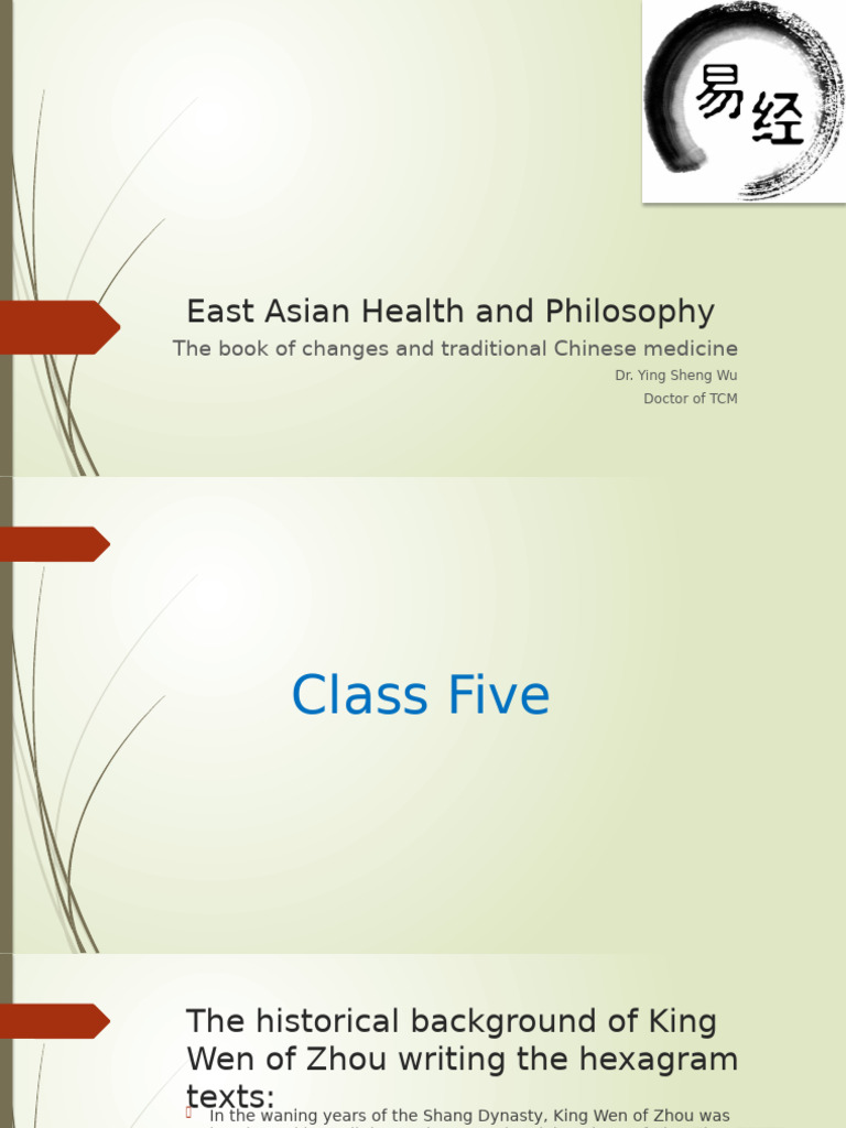 Book of Changes (Class Five) | PDF | Yin And Yang | Confucianism