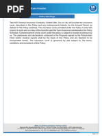 Tata Aig Medicare Premier Policy Wording | PDF | Hospital | Insurance