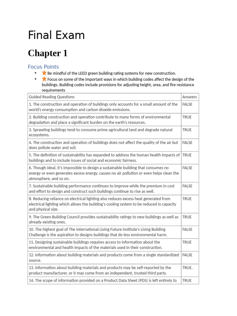 cm1112 Final Exam Notes | PDF | Deep Foundation | Life Cycle Assessment