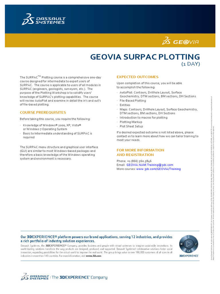 GEOVIA_Training_Surpac_Plotting | PDF | Computing Platforms | Microsoft ...