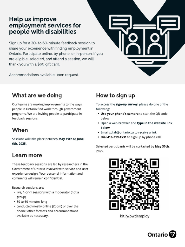 MLITSD User Research Flyer-Improving Employment Services For Jobseekers ...