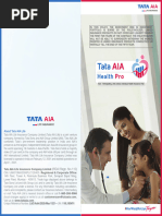 Tata AIA Health SIP Insurance Plan | PDF | Insurance | Myocardial ...