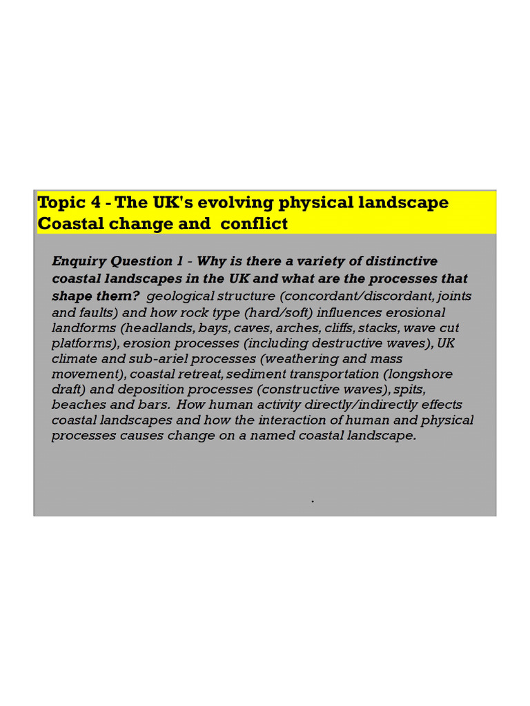 L1 Geology and Landforms Flipchart | PDF