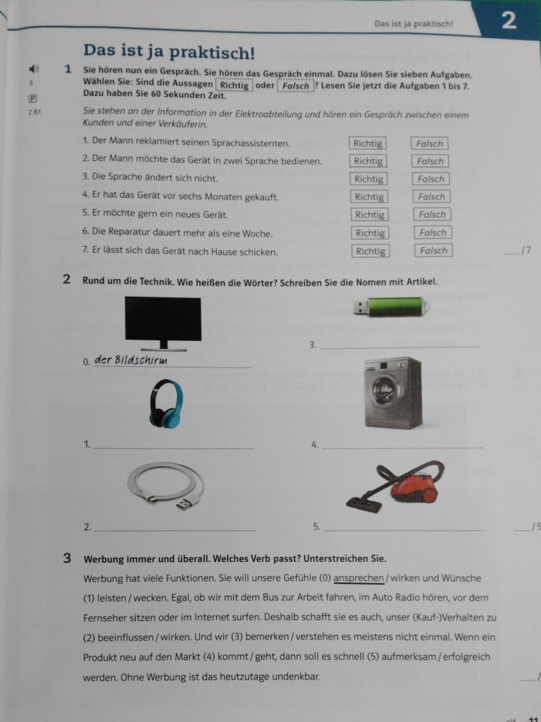 NN B1 Testheft 2 | PDF