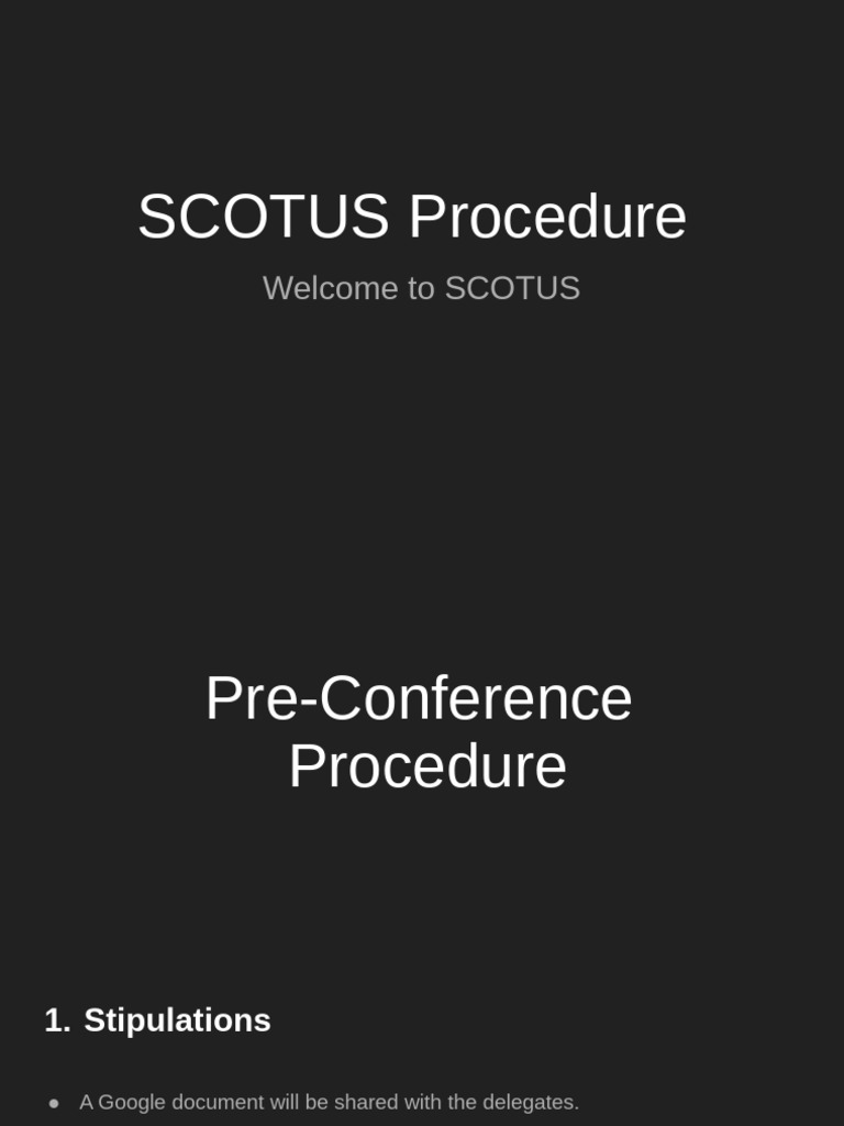Copy of SCOTUS Procedure | PDF