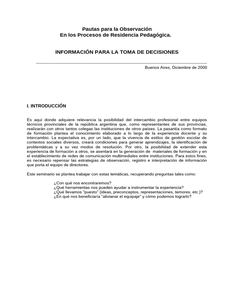 Texto Observacion | PDF | Narración | Observación