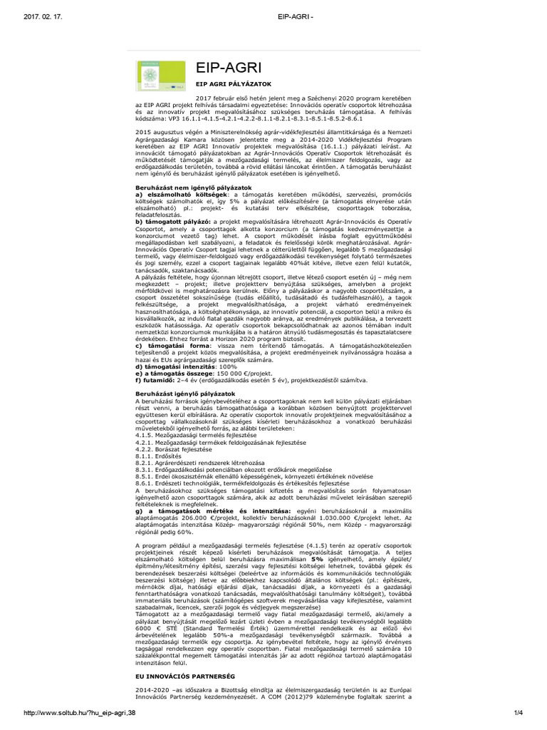 EIP-AGRI - | PDF