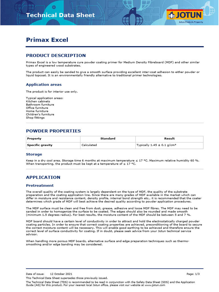 TDS 38062 Primax Excel Euk GB | PDF | Materials | Industrial Processes