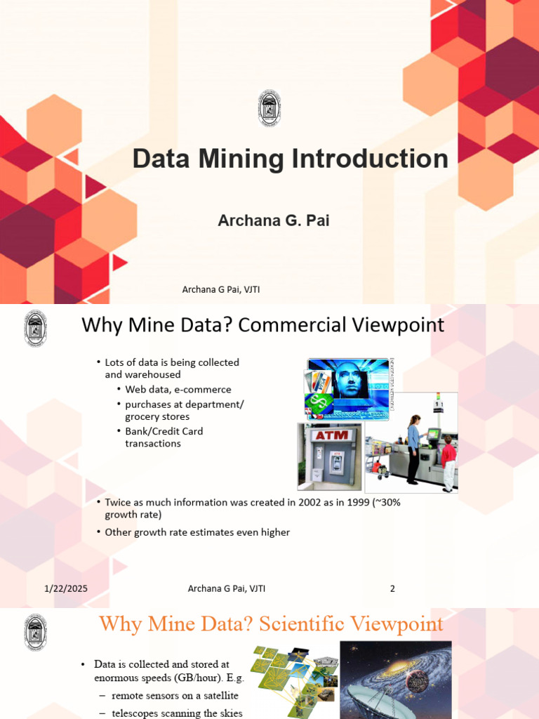 DM Introduction Lec1 | PDF | Data Mining | Data Warehouse