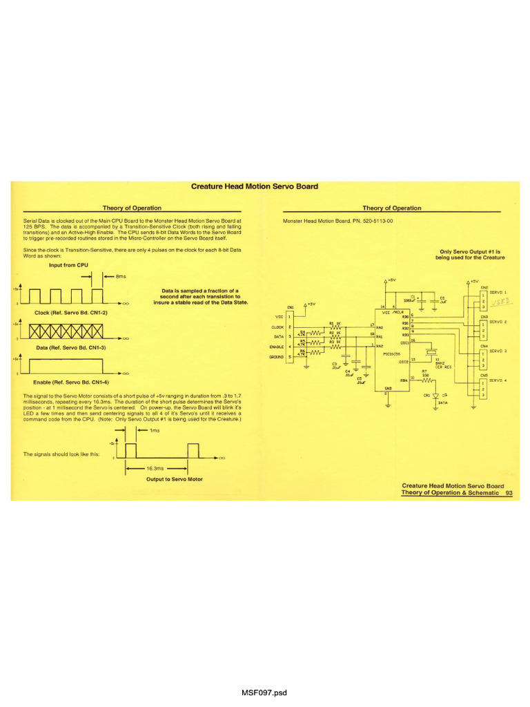 Operation Servo Board MSF | PDF