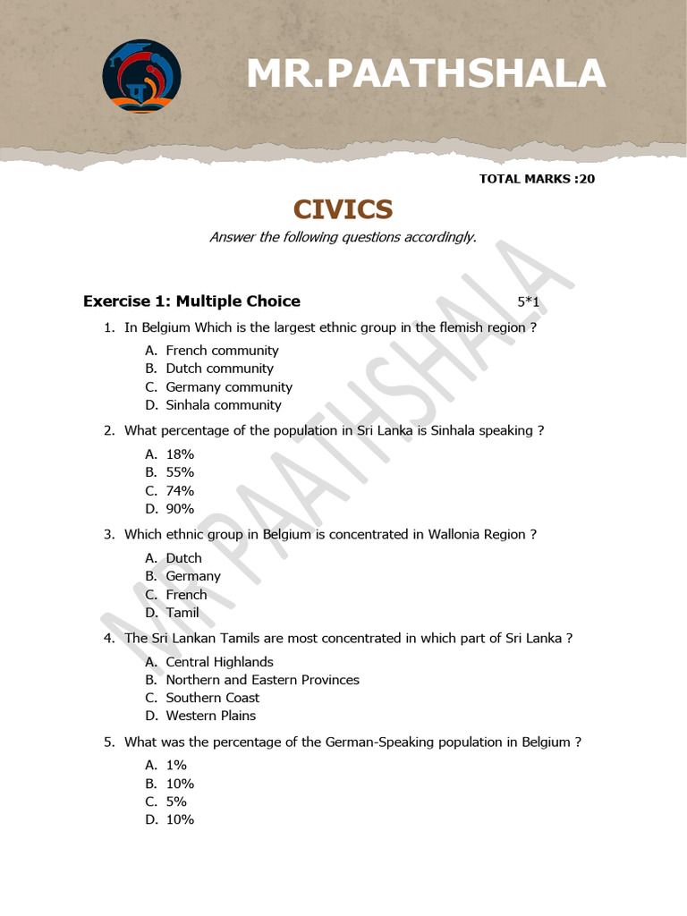 Civics Test | PDF