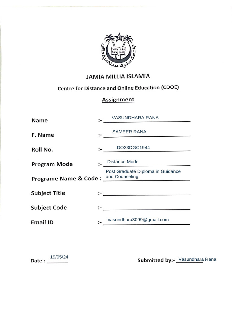 DGC Vi Vasundhara Rana | PDF