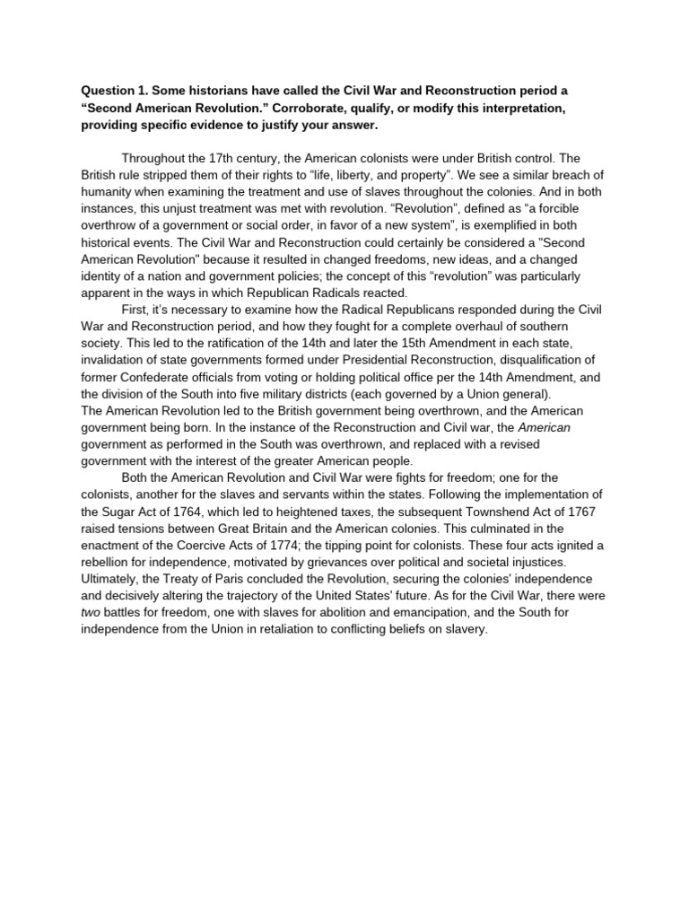 4.04 Political Reconstruction | PDF | American Revolution ...