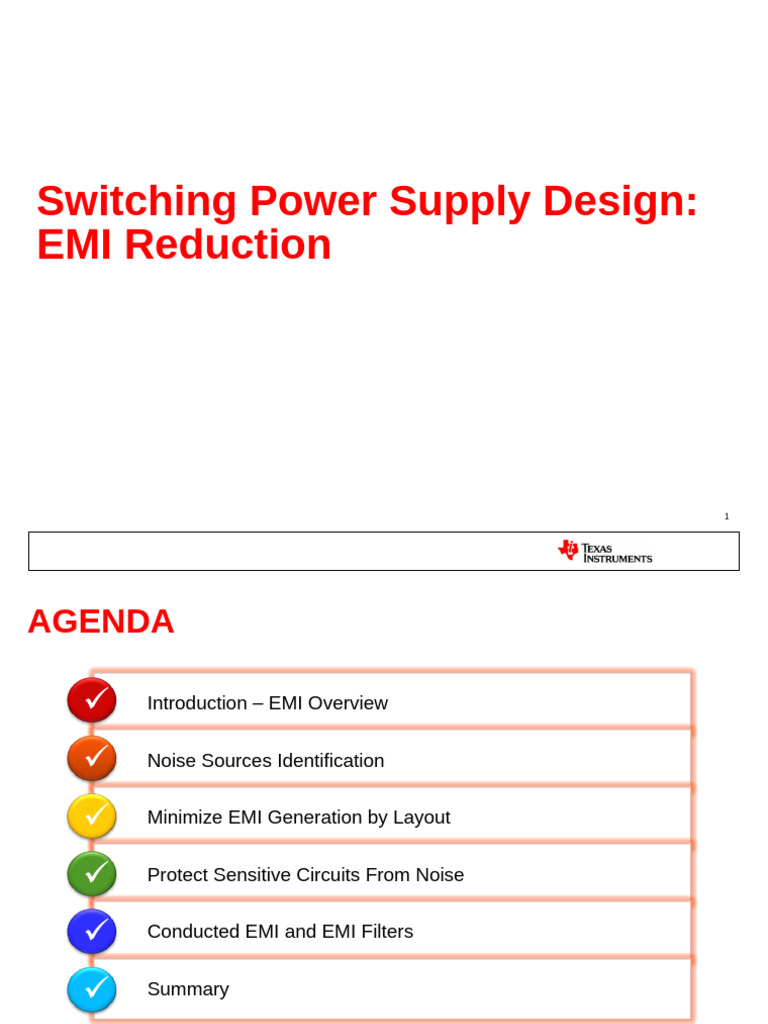 Switching Power Supply Design - EMI | PDF | Electromagnetic Interference | Electromagnetic ...