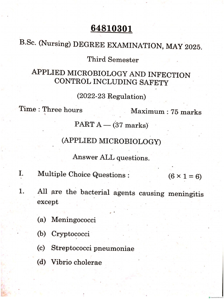 Micro & Inf. control 3rd sem question paper | PDF
