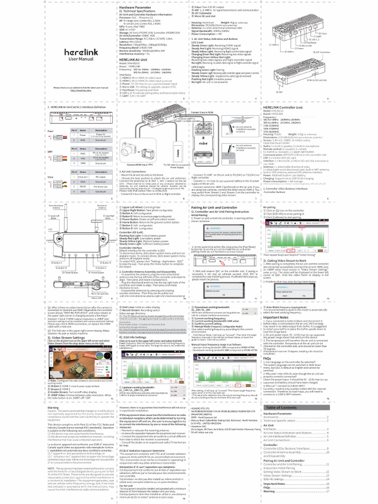 Herelink Manual A4 Booklet | PDF